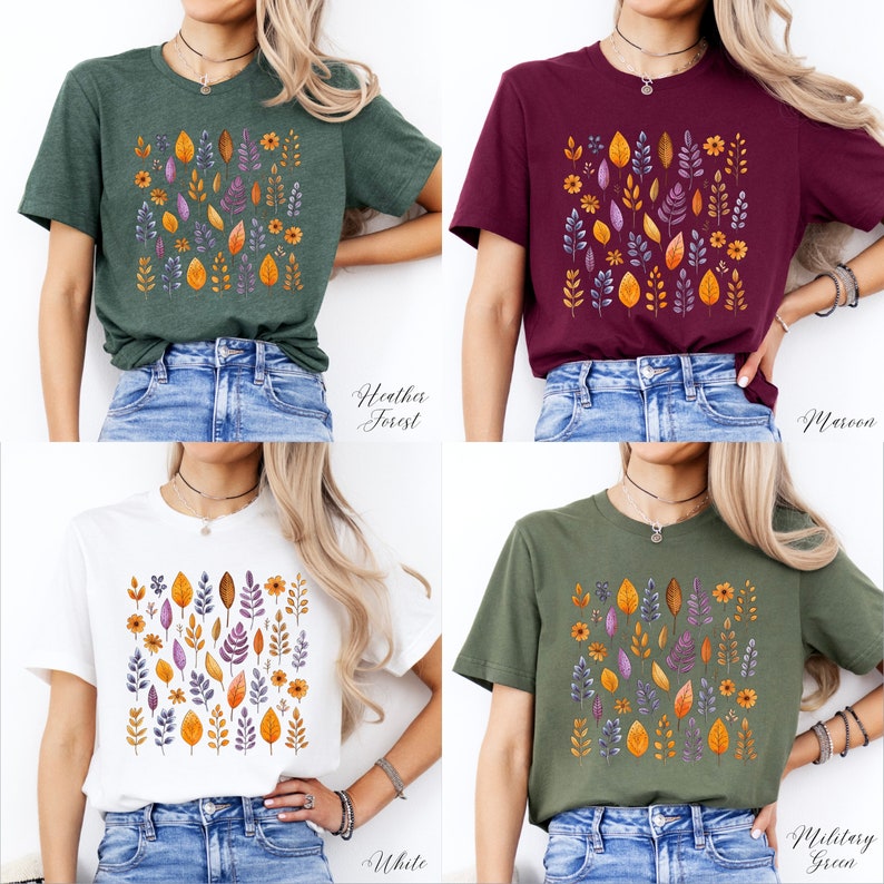 Autumn Leaves Shirt, Fallen Leaf Shirt, Nature Shirt, Fall Shirt ...