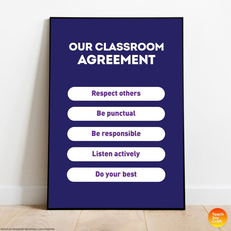 Classroom Rules Classroom Expectations Poster Classroom Printable PDF ...