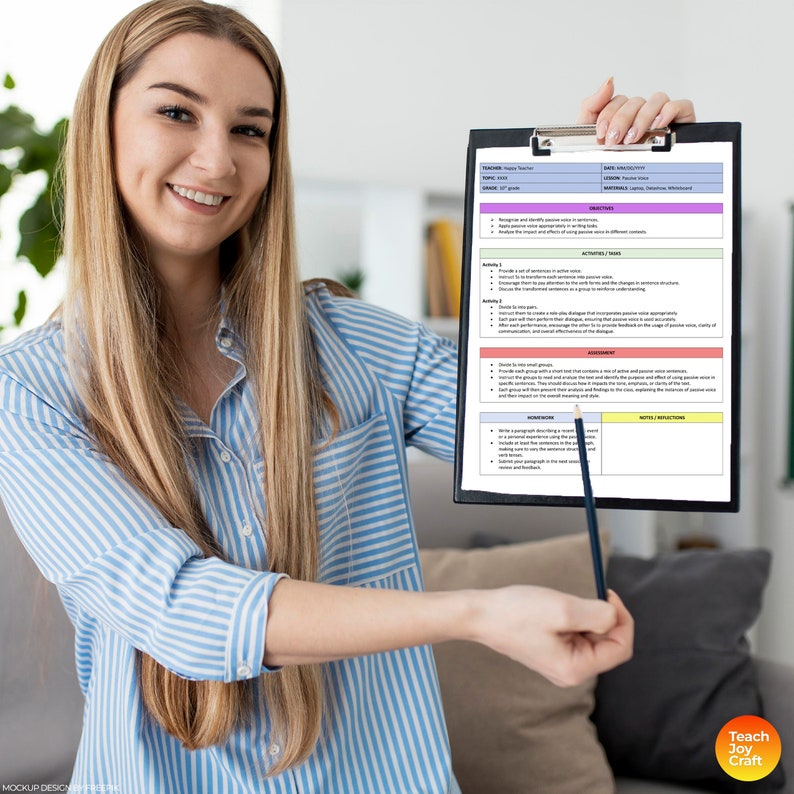 EDITABLE Lesson Plan Template in Google Docs & Microsoft Word, Simple ...