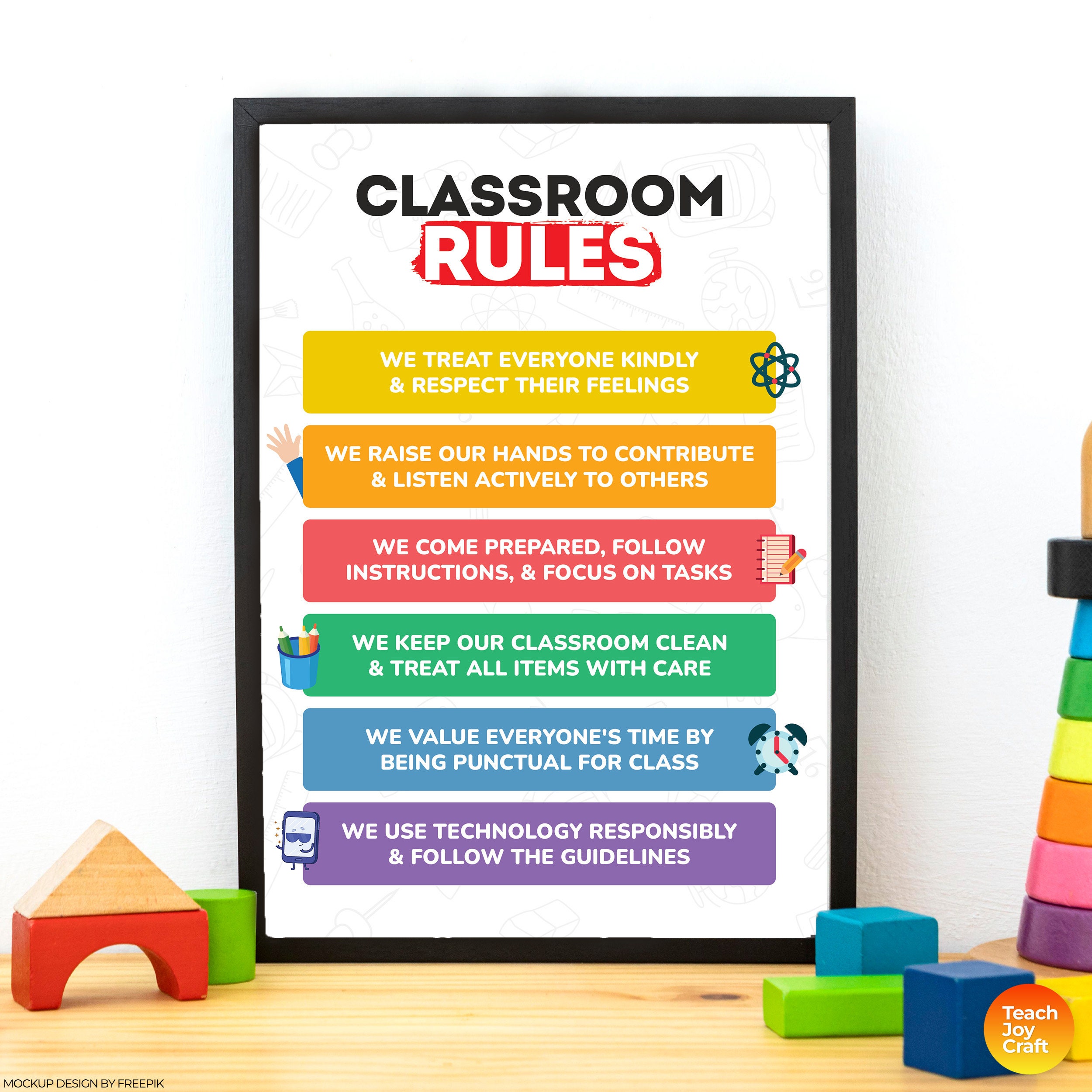 Classroom Rules, Classroom Agreement Poster, Classroom Decor Printable ...