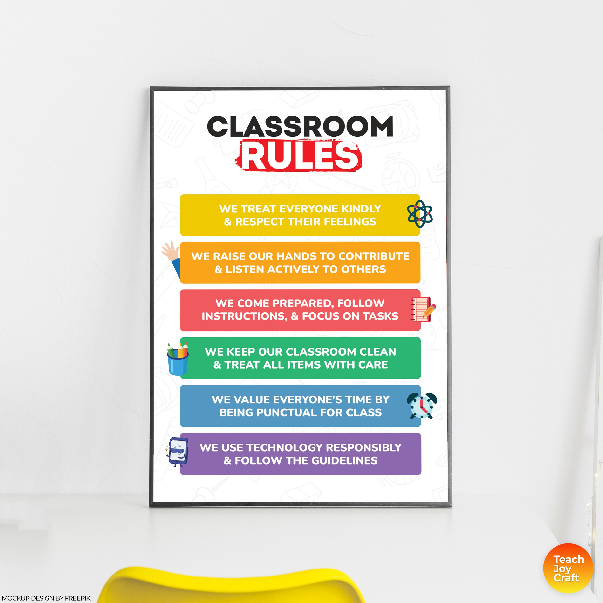 Classroom Rules, Classroom Agreement Poster, Classroom Decor Printable ...