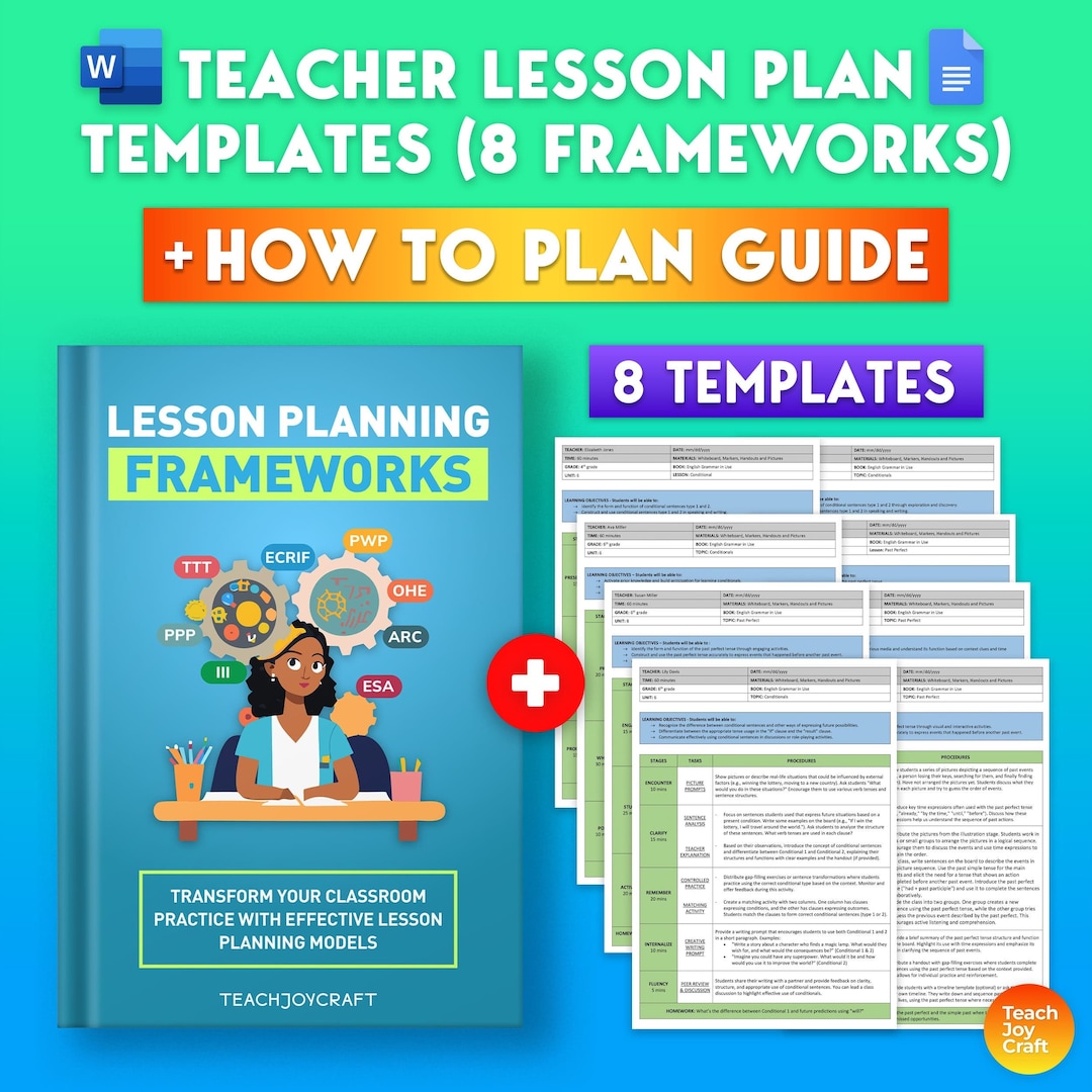 Editable Lesson Plan Templates in Microsoft Word and Google Docs ...