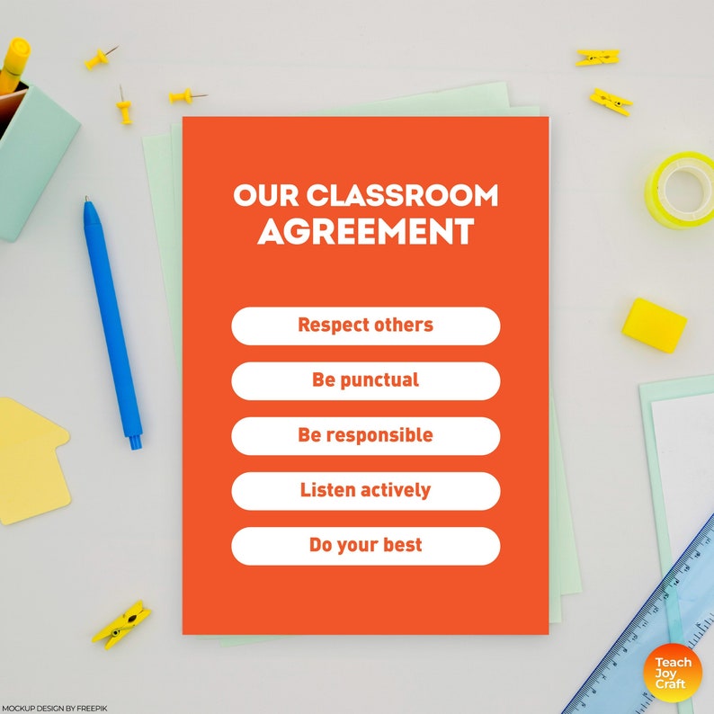 Classroom Rules Classroom Expectations Poster Classroom Printable PDF ...