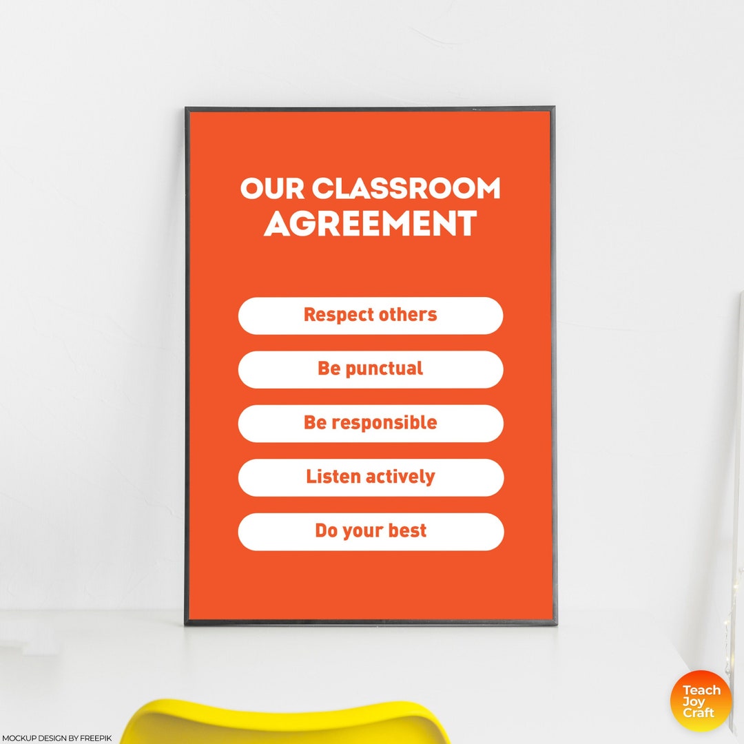 Classroom Rules Classroom Expectations Poster Classroom Printable PDF ...