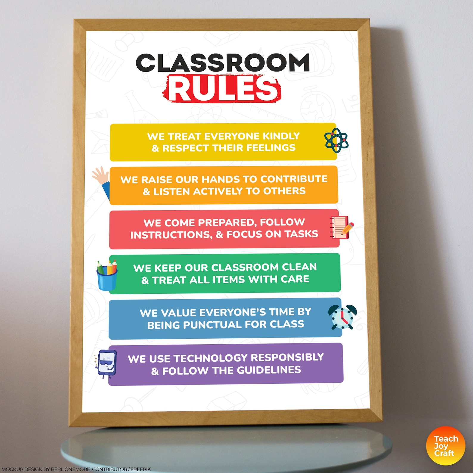 Classroom Rules Poster, Classroom Management Printable (PDF) - Etsy