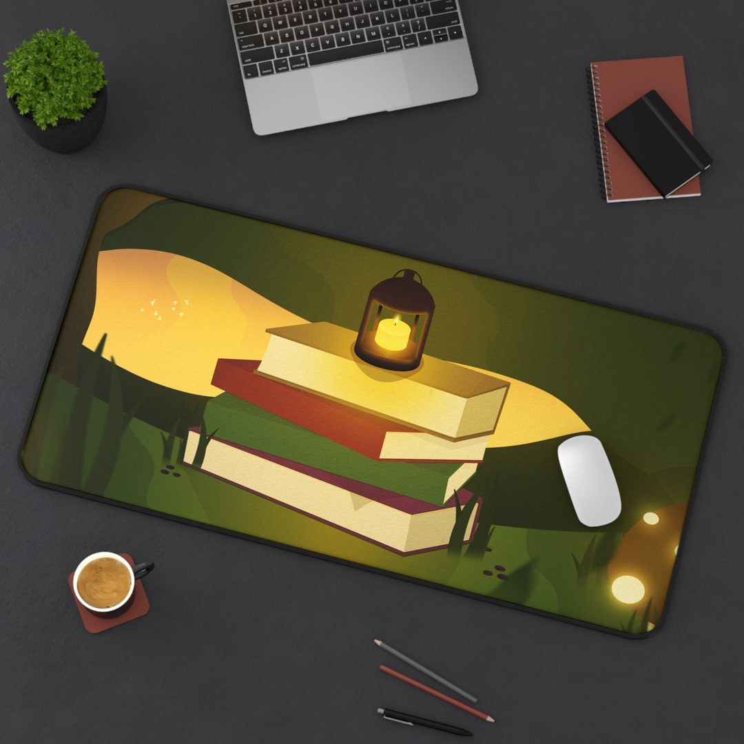 Cute Cozy Mousepad Aesthetic Glowing Mushroom Forest | Large Extended ...