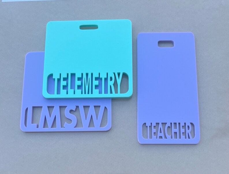 Custom Badge Buddies Id Holder, Personalized Name Tags for Work Ids ...