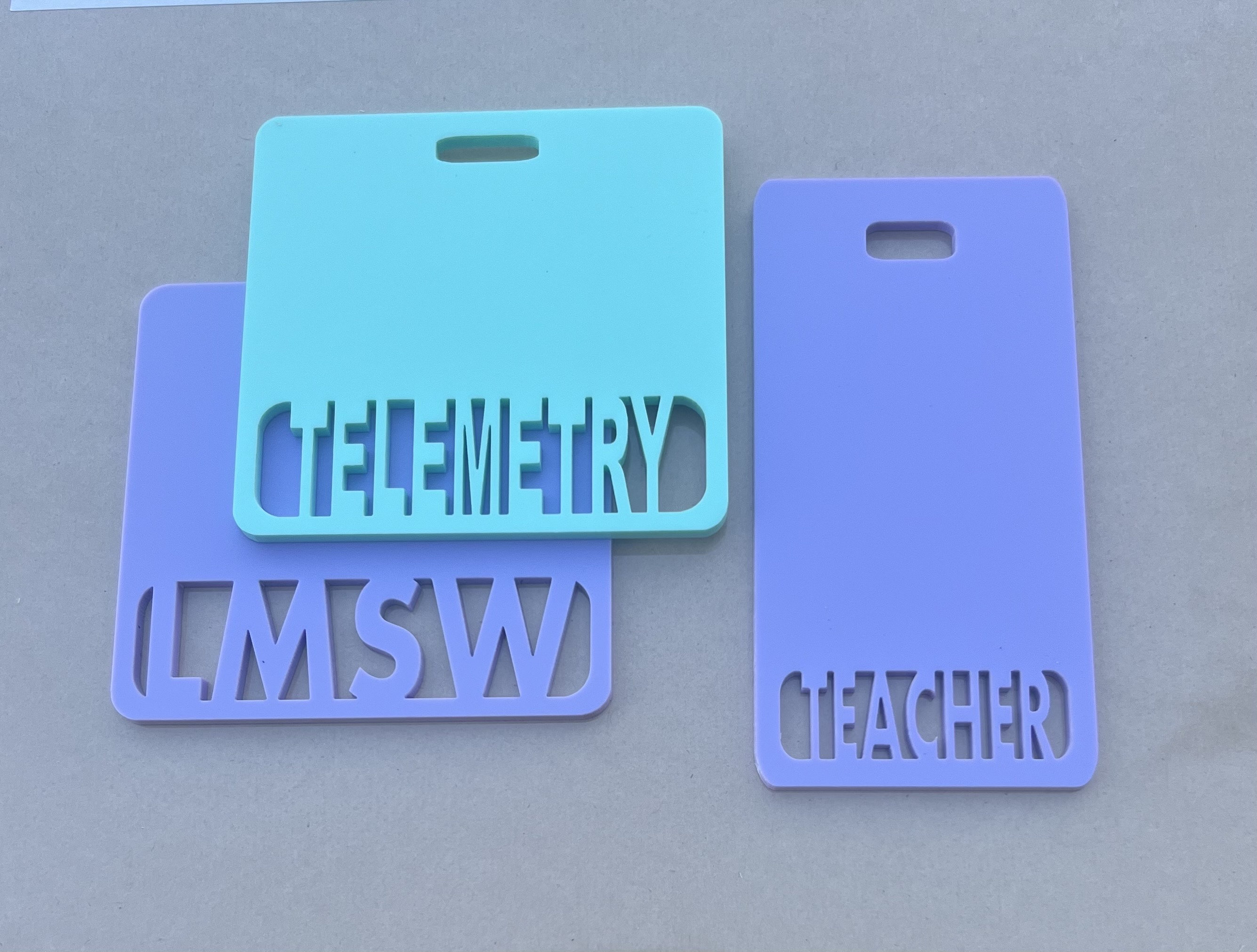 Custom Badge Buddies Id Holder, Personalized Name Tags for Work Ids ...