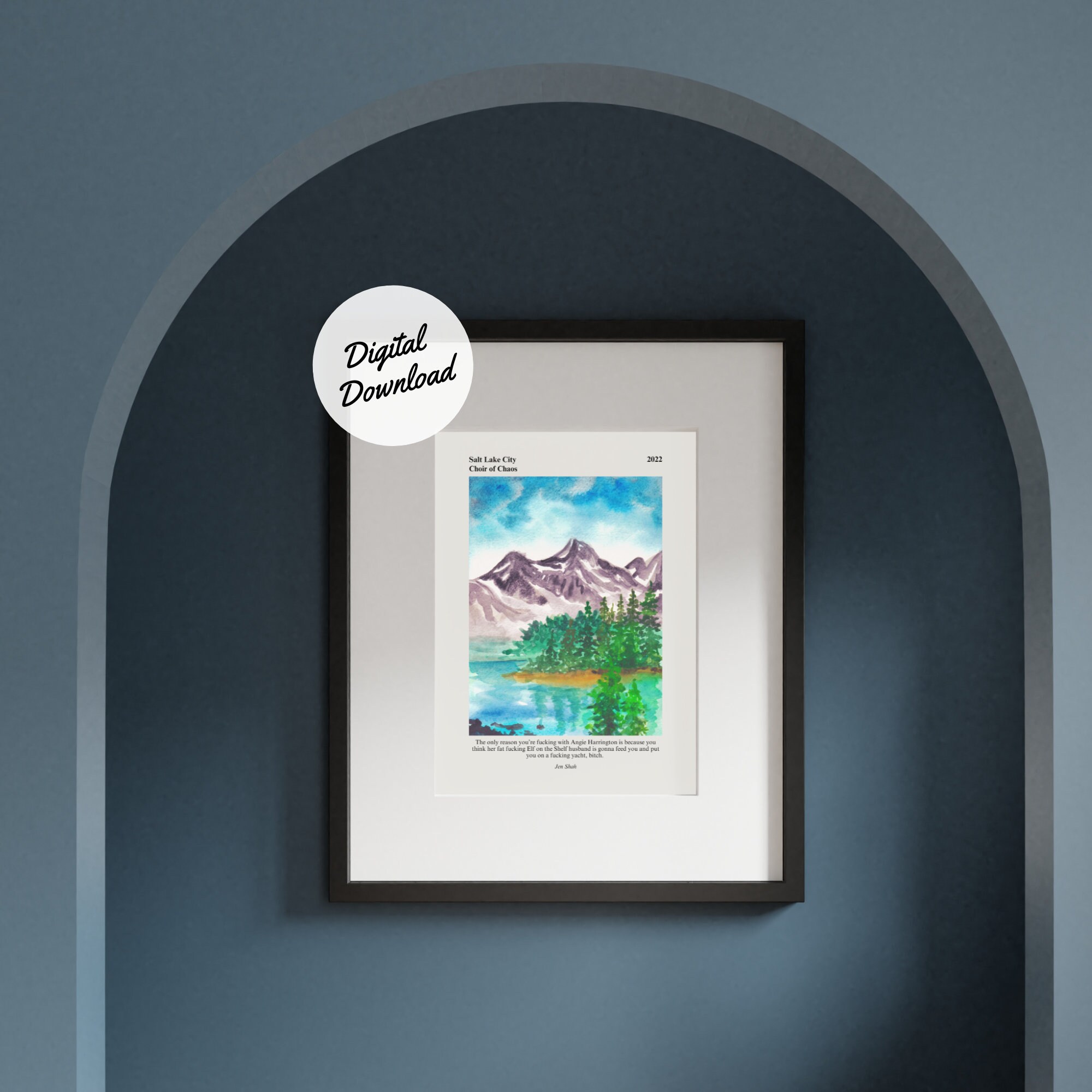 Real Housewives DIGITAL Poster Print RHOSLC Quote Art Subtly Funny Wall ...