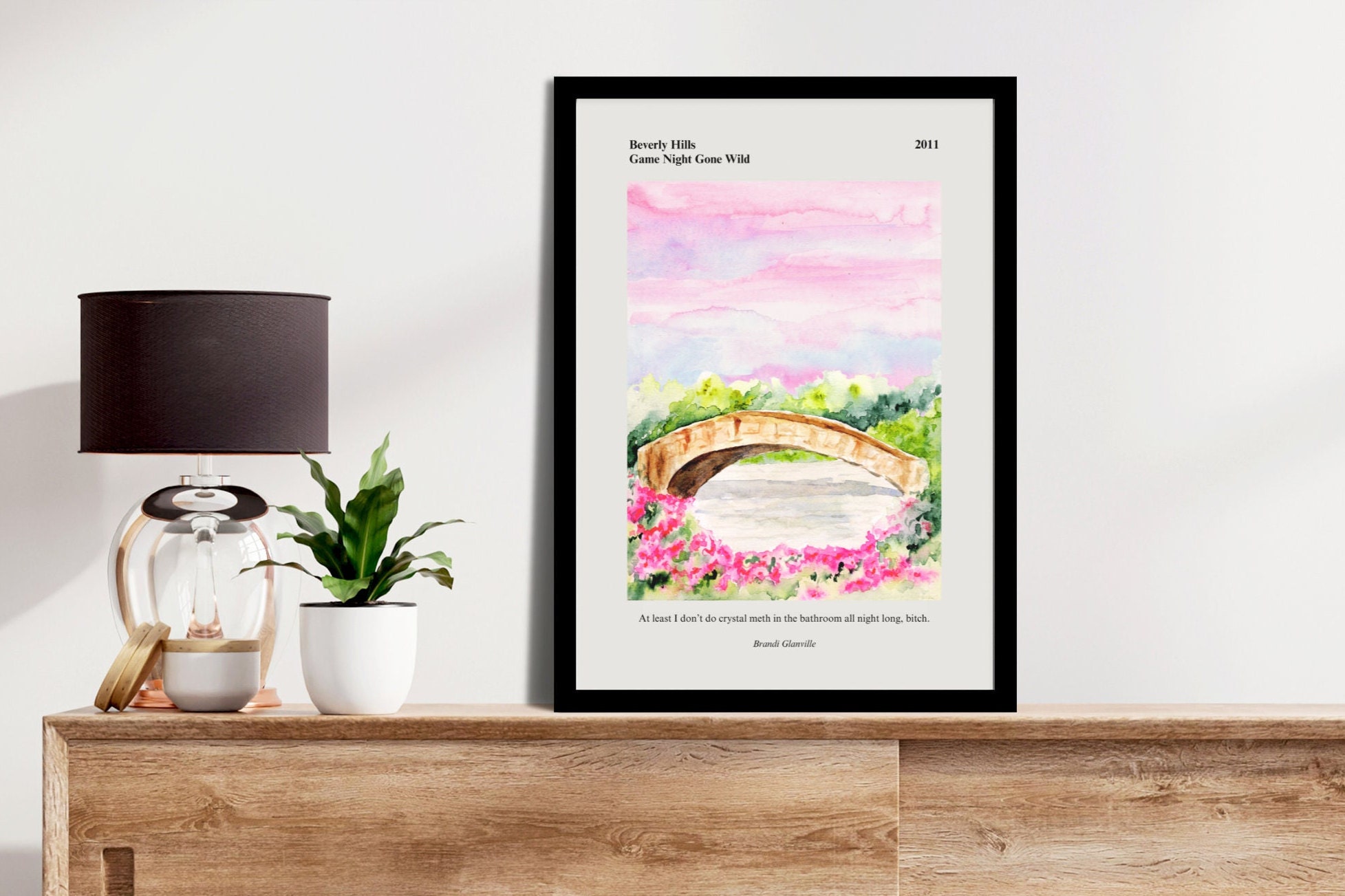 Real Housewives Beverly Hills Poster Print RHOBH Art Subtly Funny Wall ...