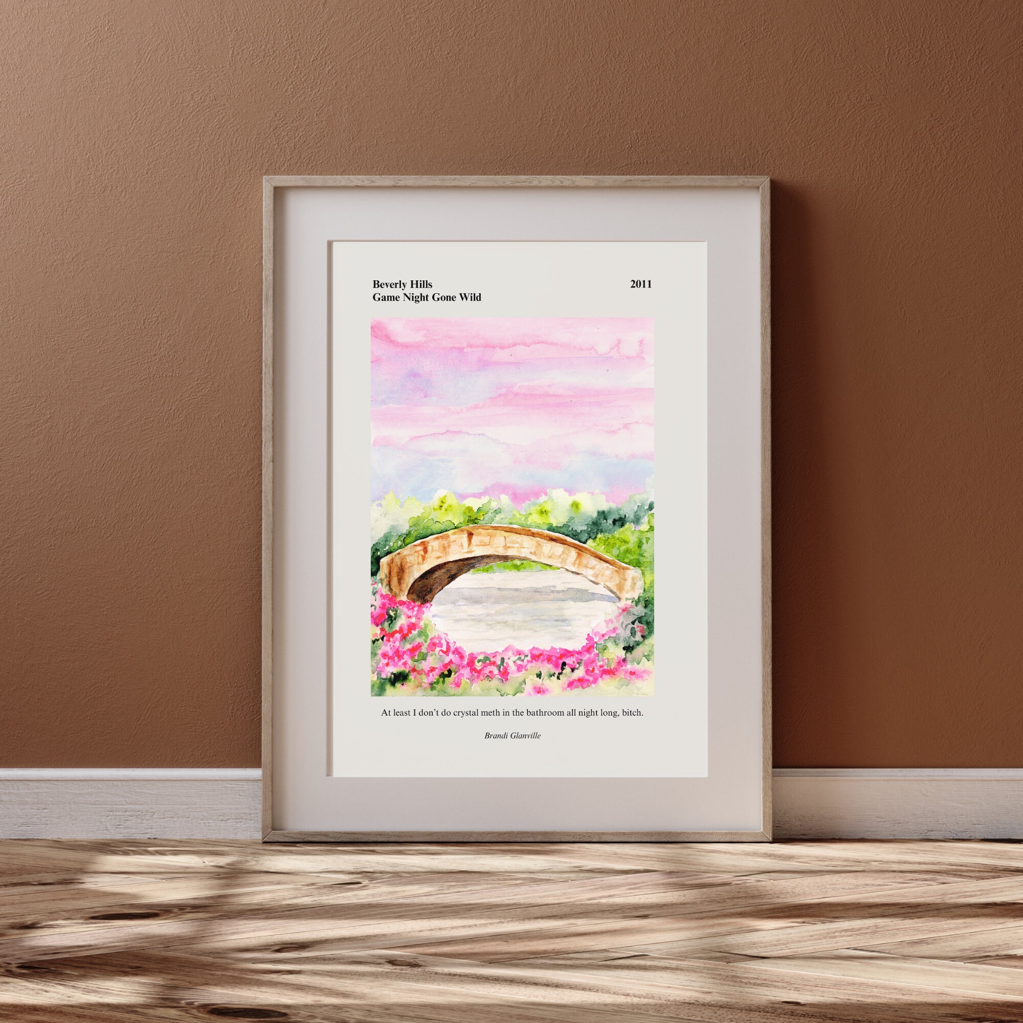 Real Housewives Beverly Hills Poster Print RHOBH Art Subtly Funny Wall ...