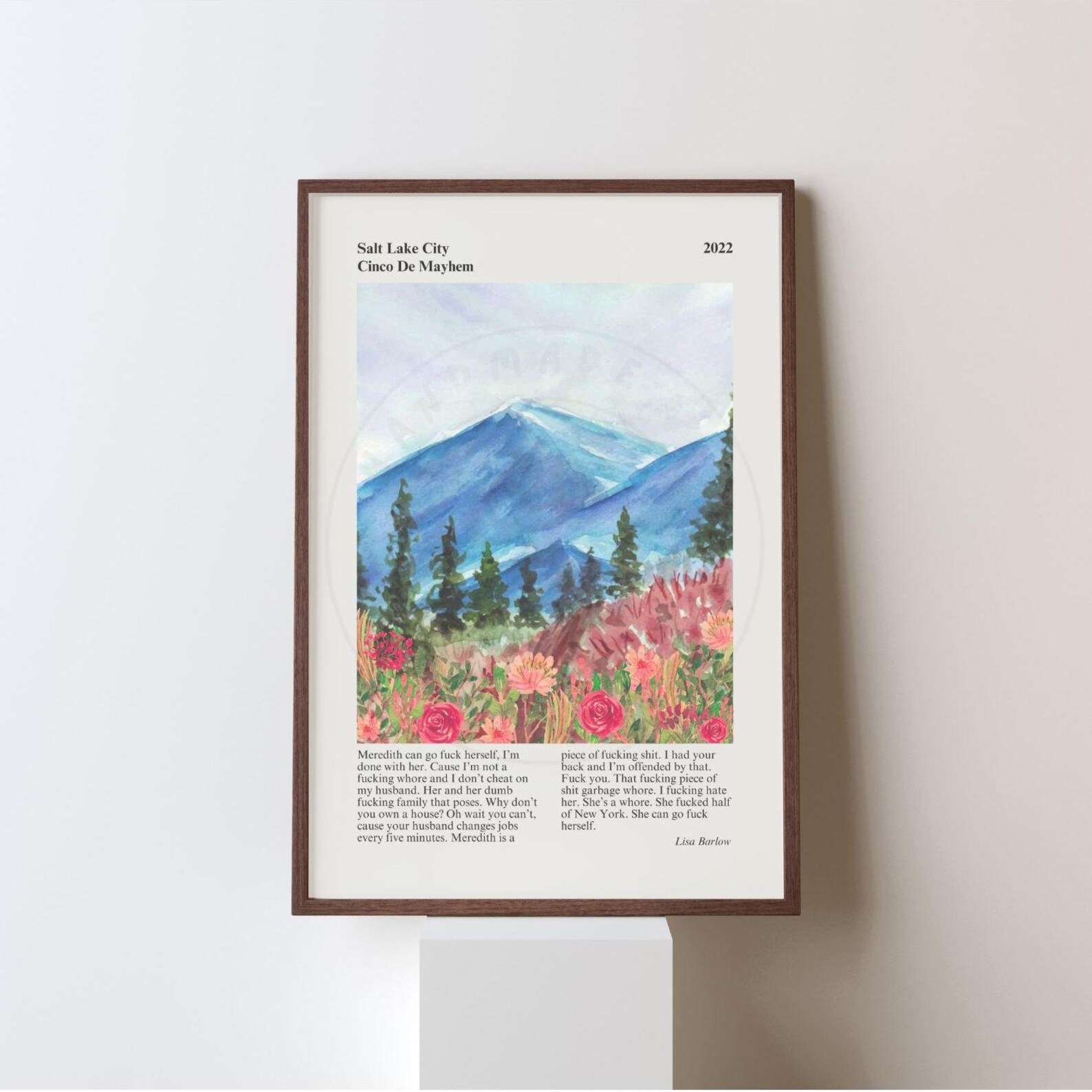 Real Housewives of Salt Lake City Poster | RHOSLC Quote Art Print ...