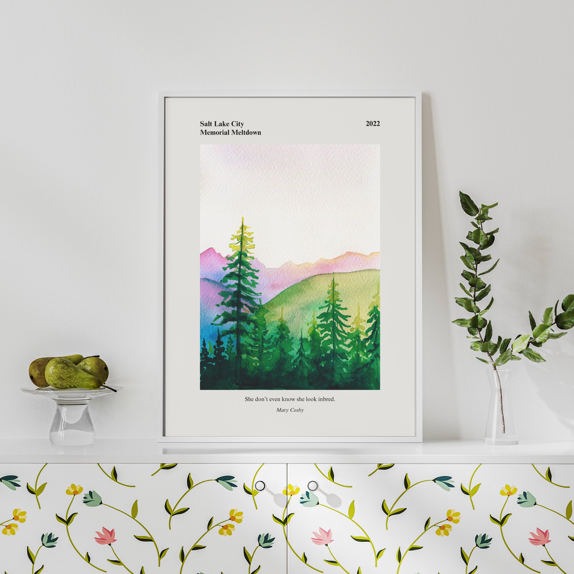 DIGITAL Real Housewives Poster Print | RHOSLC Quote Art | Subtly Funny ...