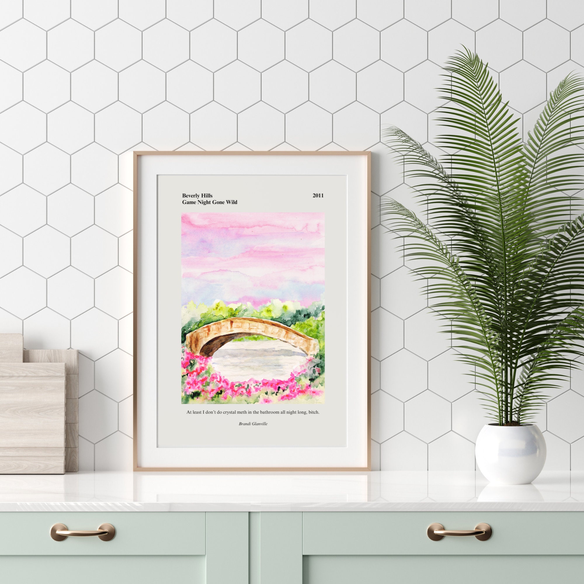 Real Housewives Beverly Hills Poster Print RHOBH Art Subtly Funny Wall ...