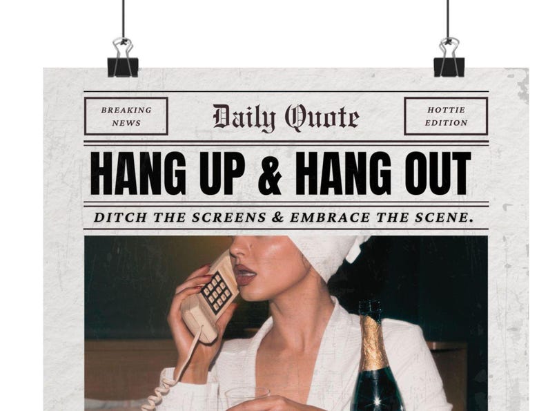 Cute Newspaper Print | Trendy Newspaper Wall Art | Retro News Print ...