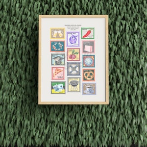 The Office Poster | Stamp Art Print | Trendy Wall Art | Subtly and ...