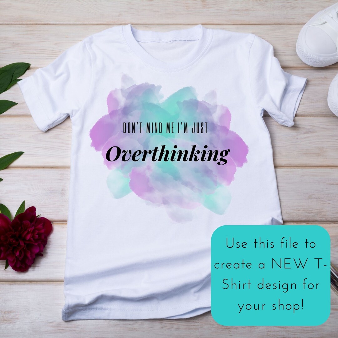 Overthinking SVG, Quote SVG, Svg File, Png File, Jpg File - Etsy