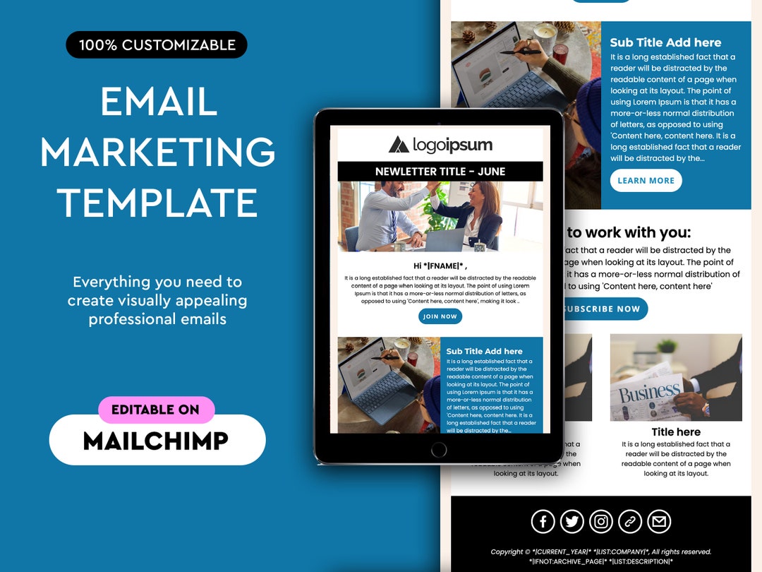 Email Design Template - Etsy