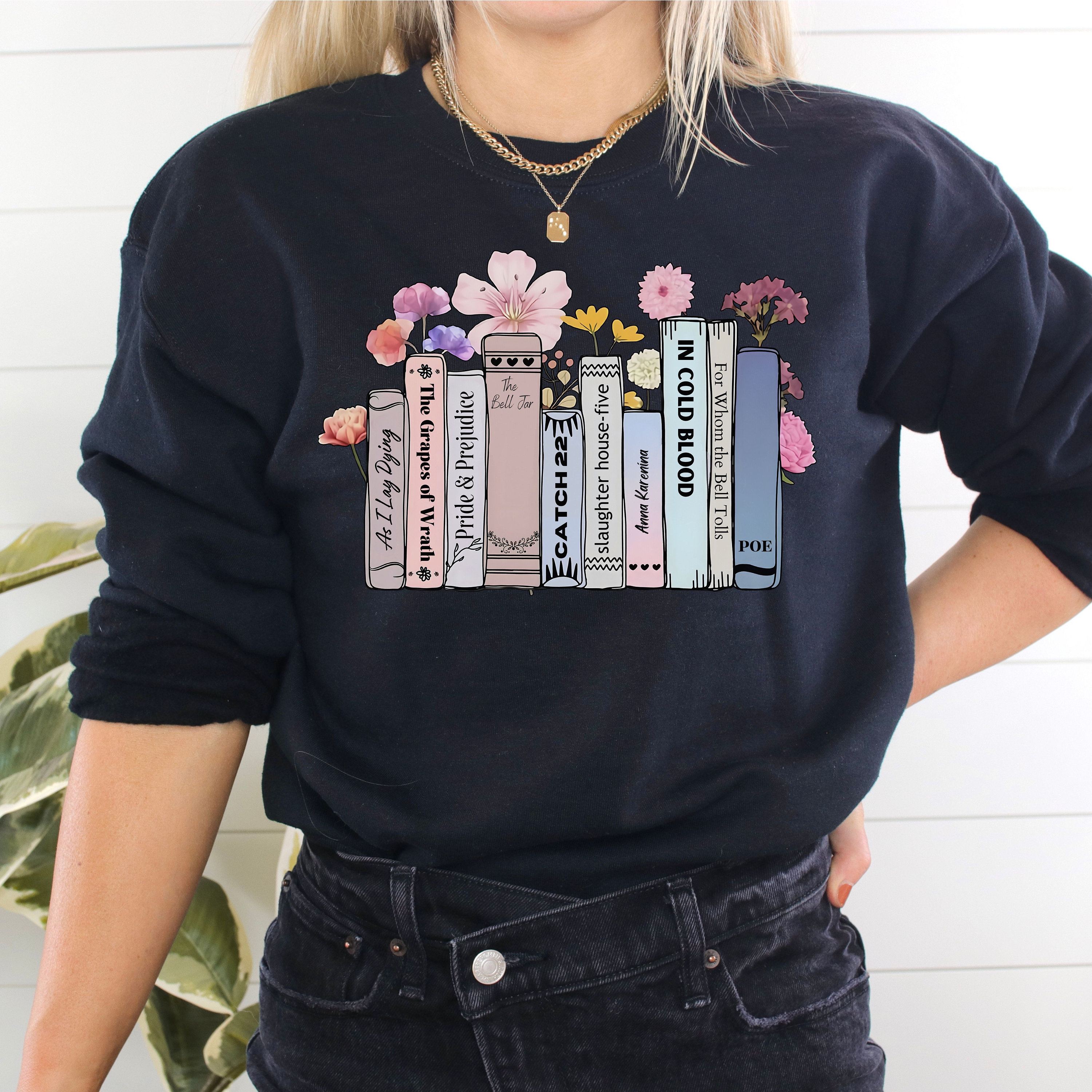 Custom Books Sweatshirt, Booktok Merch, Personalized Books Sweater ...
