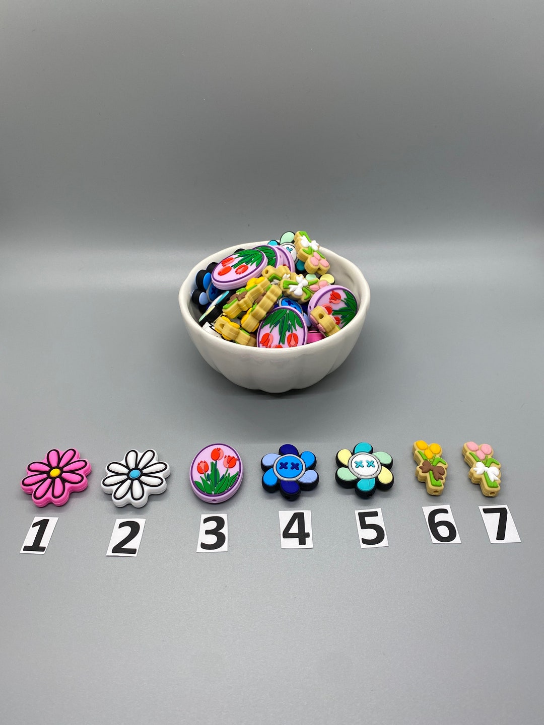 Focal Beads Flowers Accessories DIY Ideas Gift Ideas - Etsy