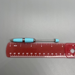 Metal Mini Beadable Pens, Handy Beaded Pens Round Curvy Short Size Pen ...