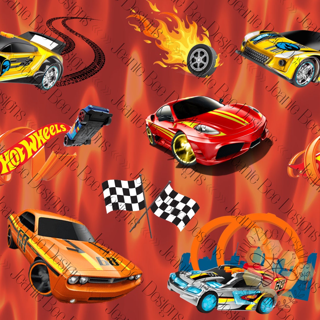 Hot Wheels Flame Seamless File - Etsy