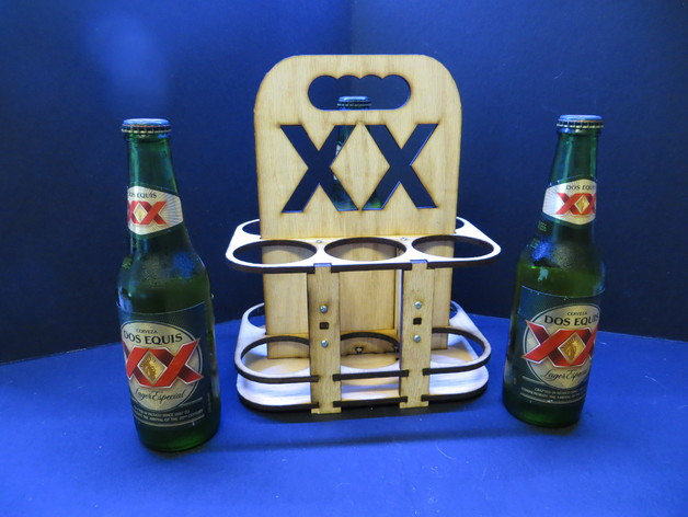 Laser Cut Beer Holder Wooden 6 Pack Beer Box Holder Cdr Laser Vector ...