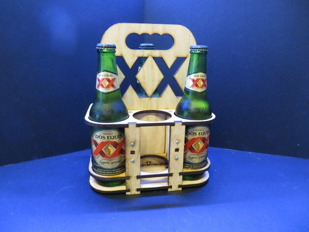 Laser Cut Beer Holder Wooden 6 Pack Beer Box Holder Cdr Laser Vector ...