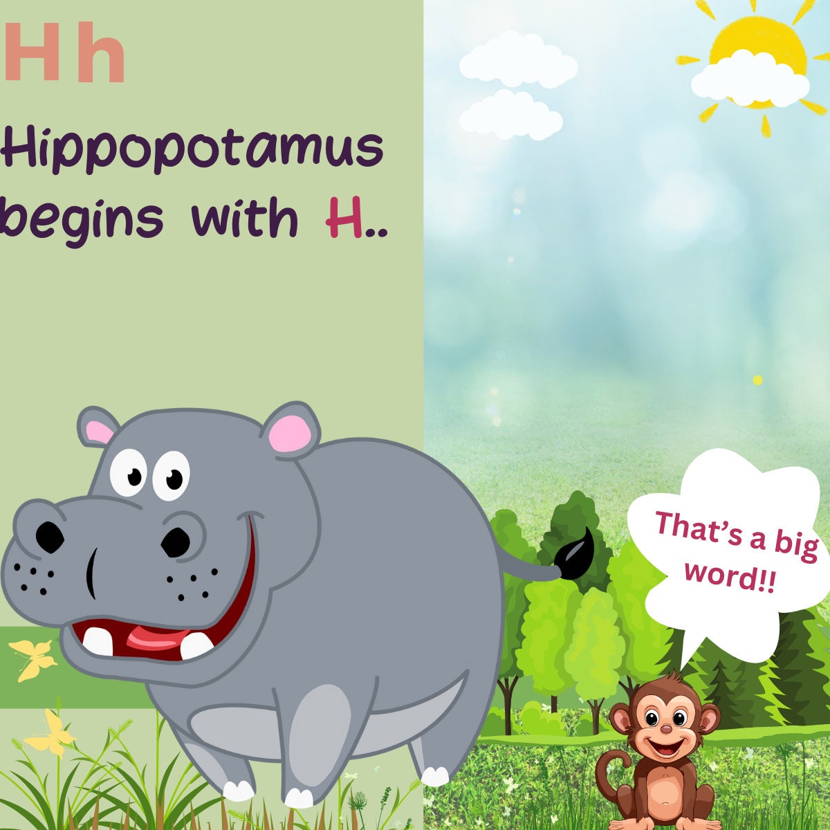 Animal Alphabet A-Z Story Book Pre-k Alphabet Story Book Kindergarten ...