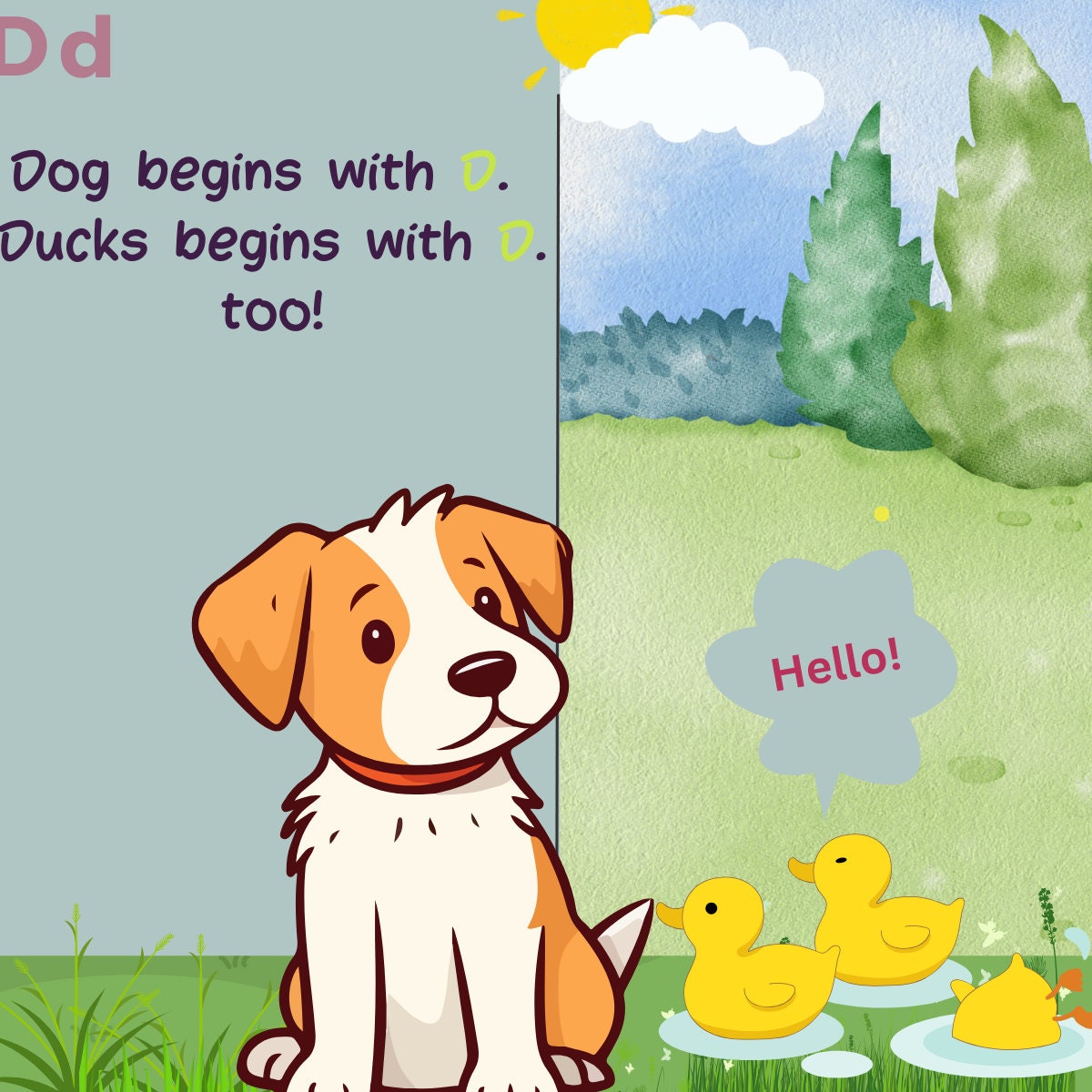 Animal Alphabet A-Z Story Book Pre-k Alphabet Story Book Kindergarten ...