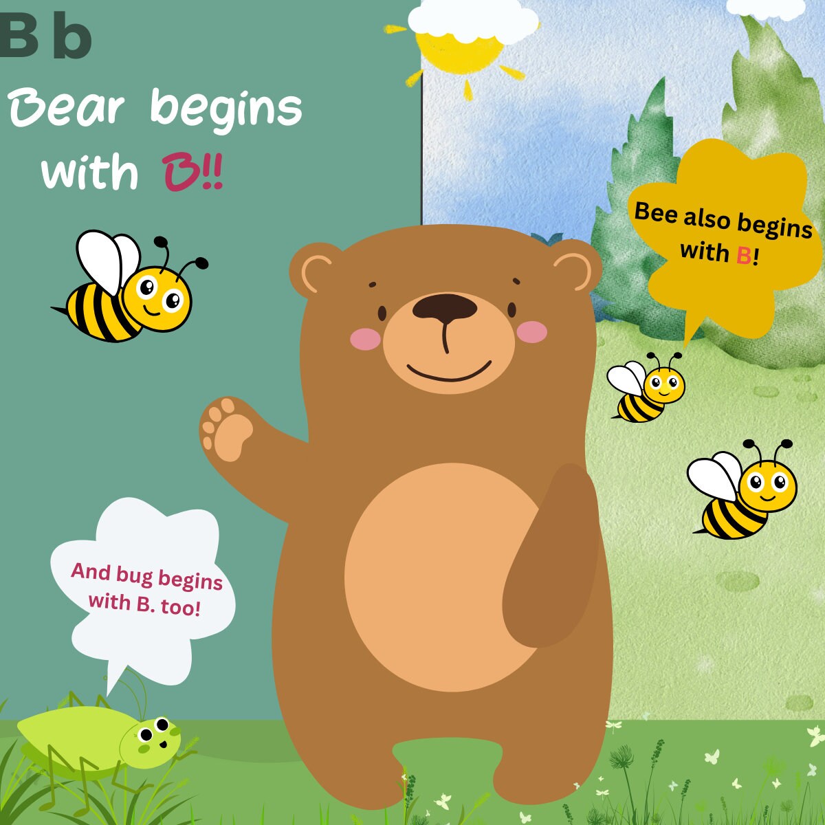 Animal Alphabet A-Z Story Book Pre-k Alphabet Story Book Kindergarten ...