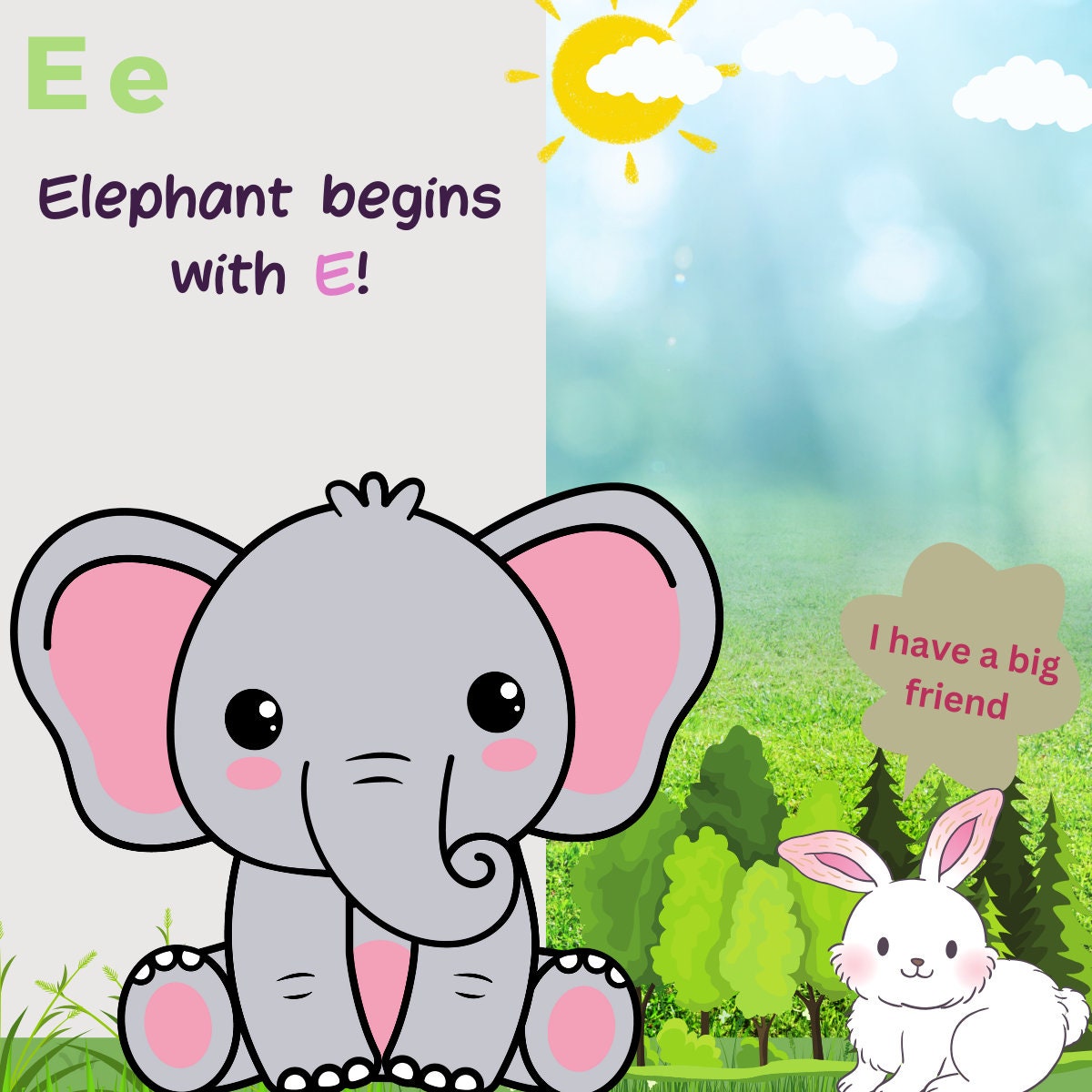 Animal Alphabet A-Z Story Book Pre-k Alphabet Story Book Kindergarten ...