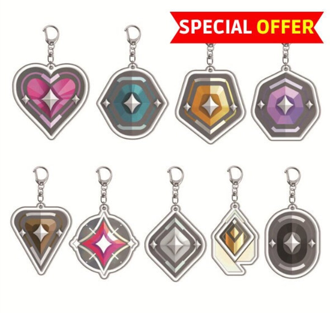 Valorant Keychain Ranks Valorant Iron Bronze Silveer Gold - Etsy