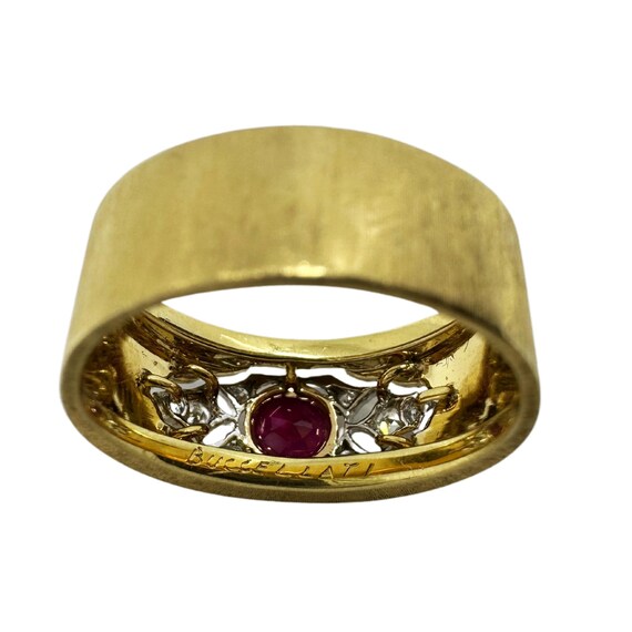 Buccellati Estate 18k Burma No Heat Ruby and Diamond … - Gem