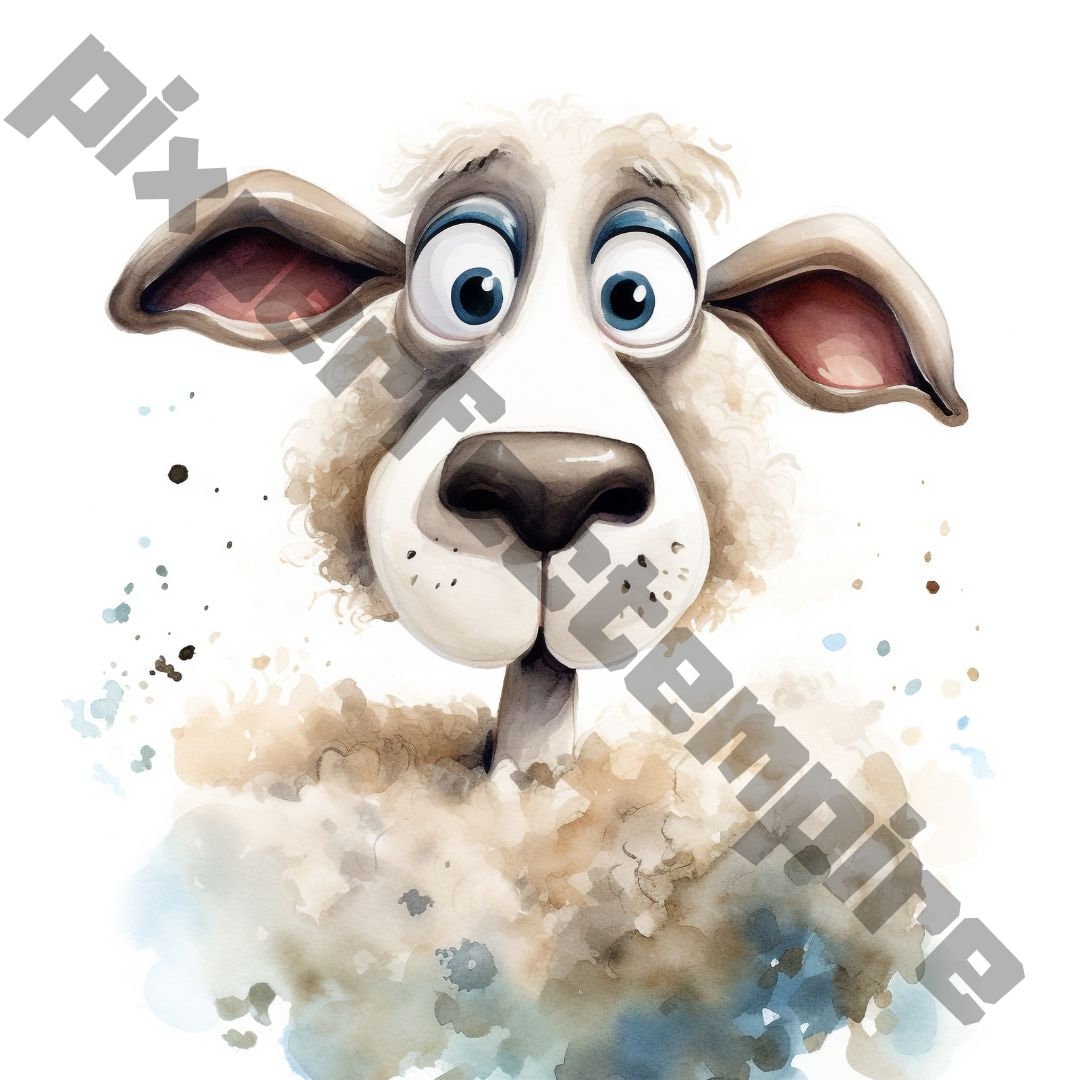 Watercolor Sheep Clipart Bundle, Lamb PNG (digital Download - Etsy