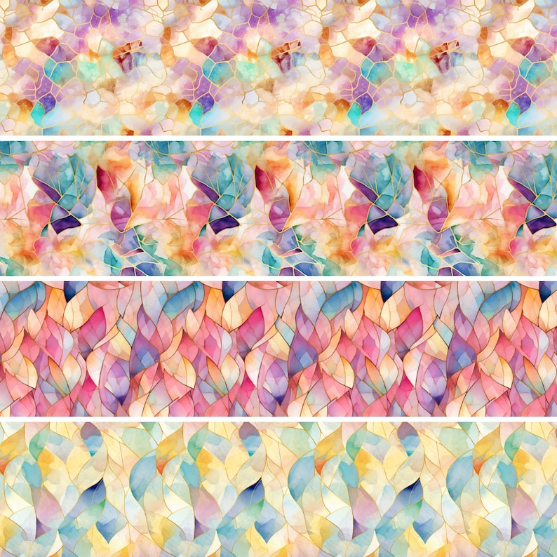 Opal Digital Paper, Jewel Rainbow Texture Backgrounds Printable ...