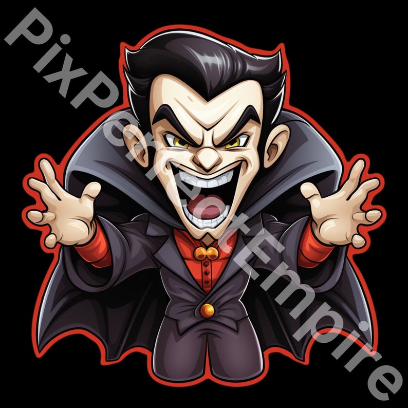 Watercolor Halloween Cute Ghost Vampire Zombie Clipart Bundle of 47 ...