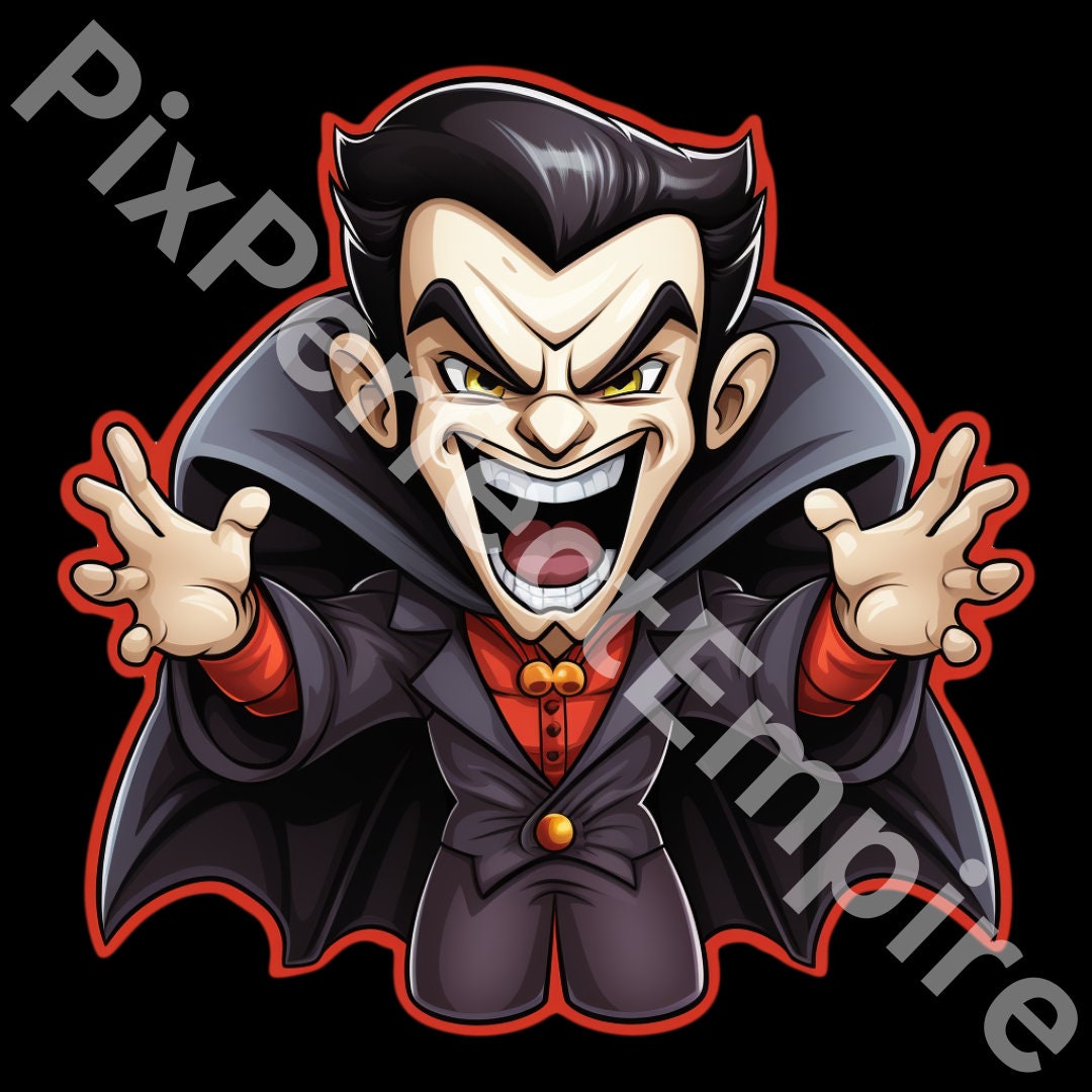 Watercolor Halloween Cute Ghost Vampire Zombie Clipart Bundle of 47 ...