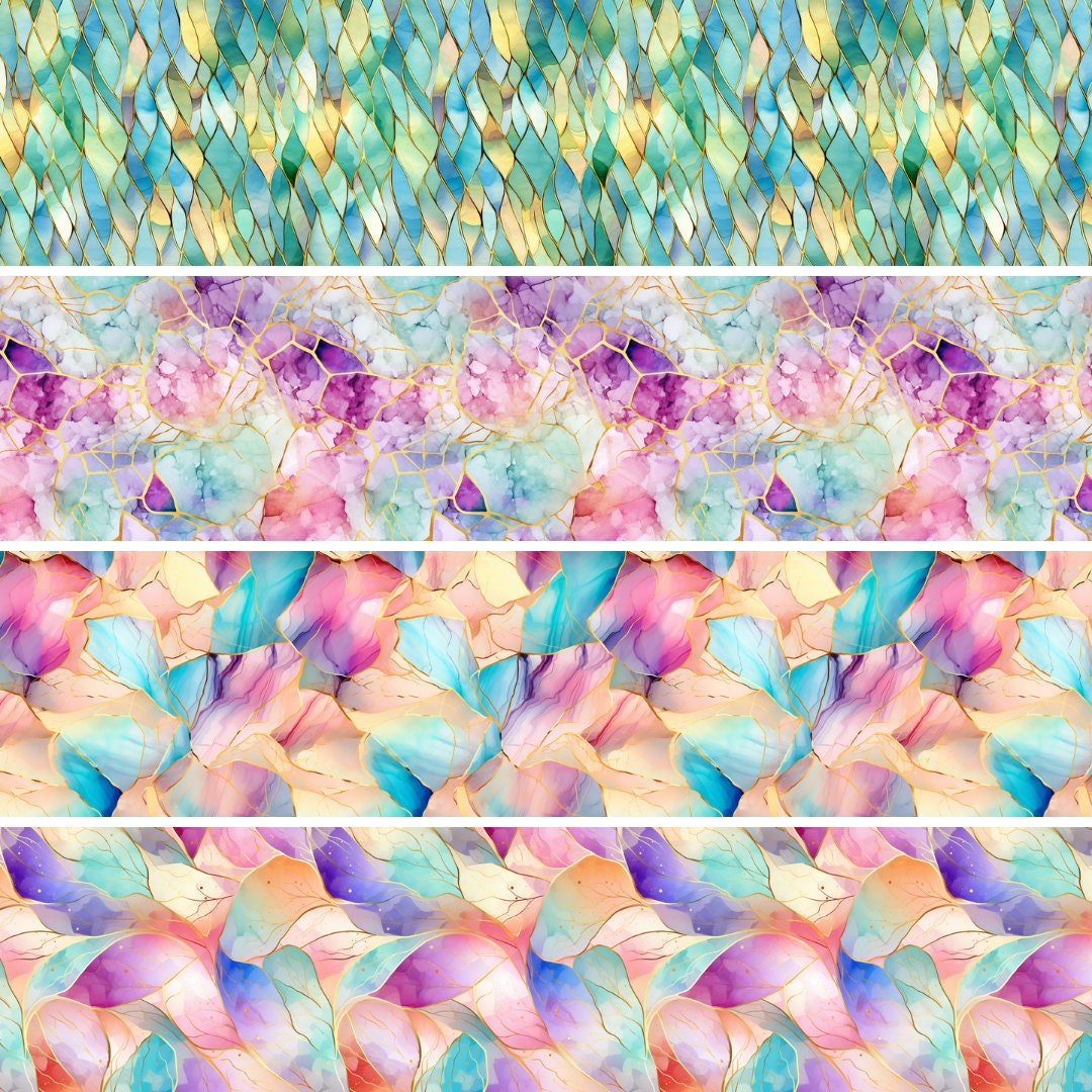 Opal Digital Paper, Jewel Rainbow Texture Backgrounds Printable ...