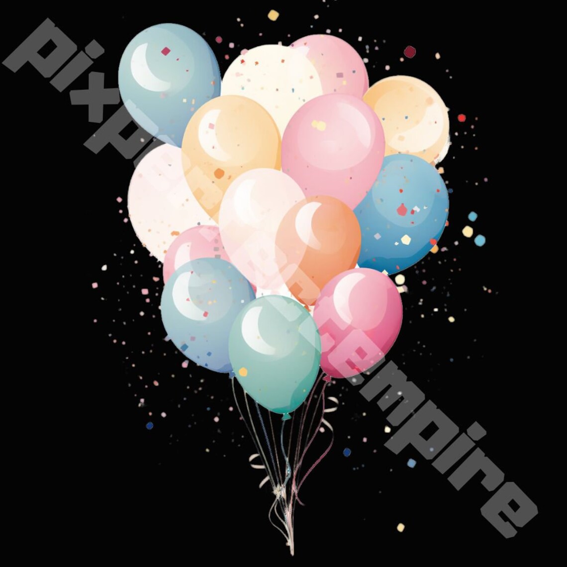 Watercolor Cozy Birthday Clipart PNG, Neutral Birthday Watercolor ...