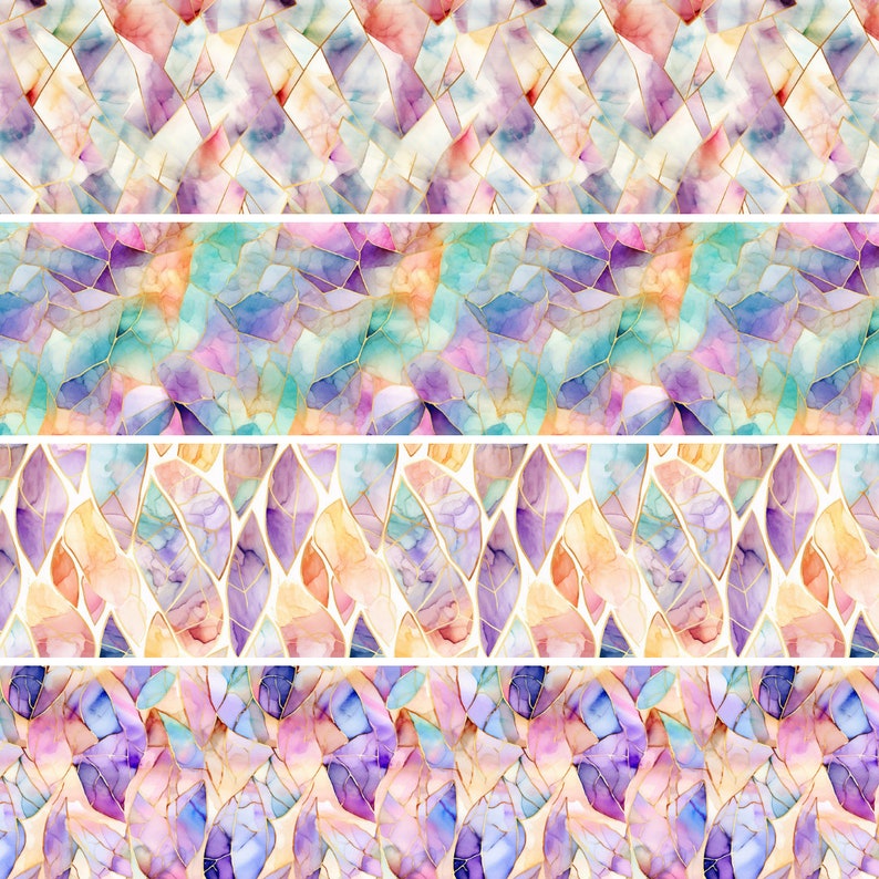 Opal Digital Paper, Jewel Rainbow Texture Backgrounds Printable ...