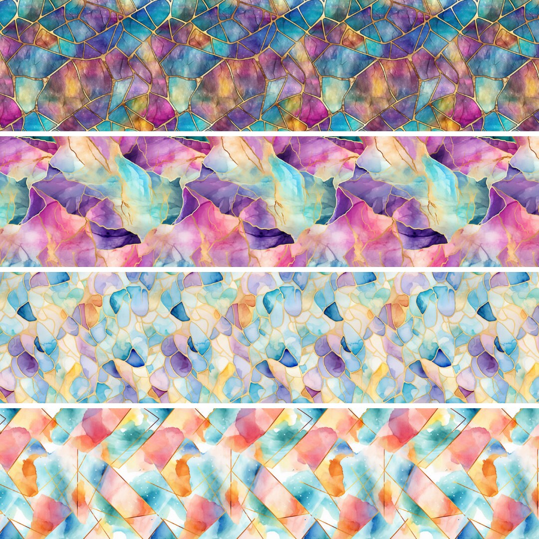 Opal Digital Paper, Jewel Rainbow Texture Backgrounds Printable ...