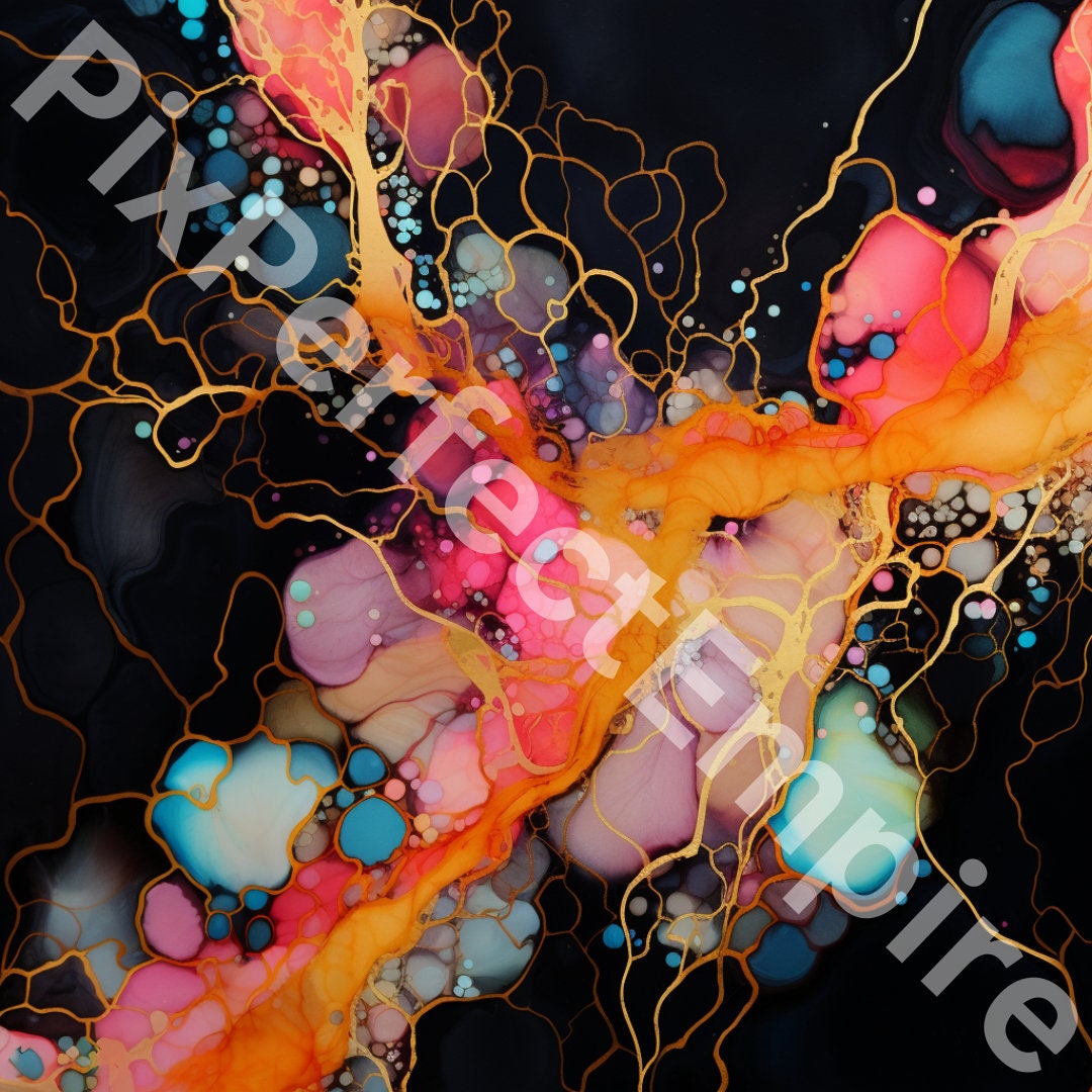 Sweet Alcohol Ink Color Splash Clipart, Alcohol Ink Clipart, Watercolor ...