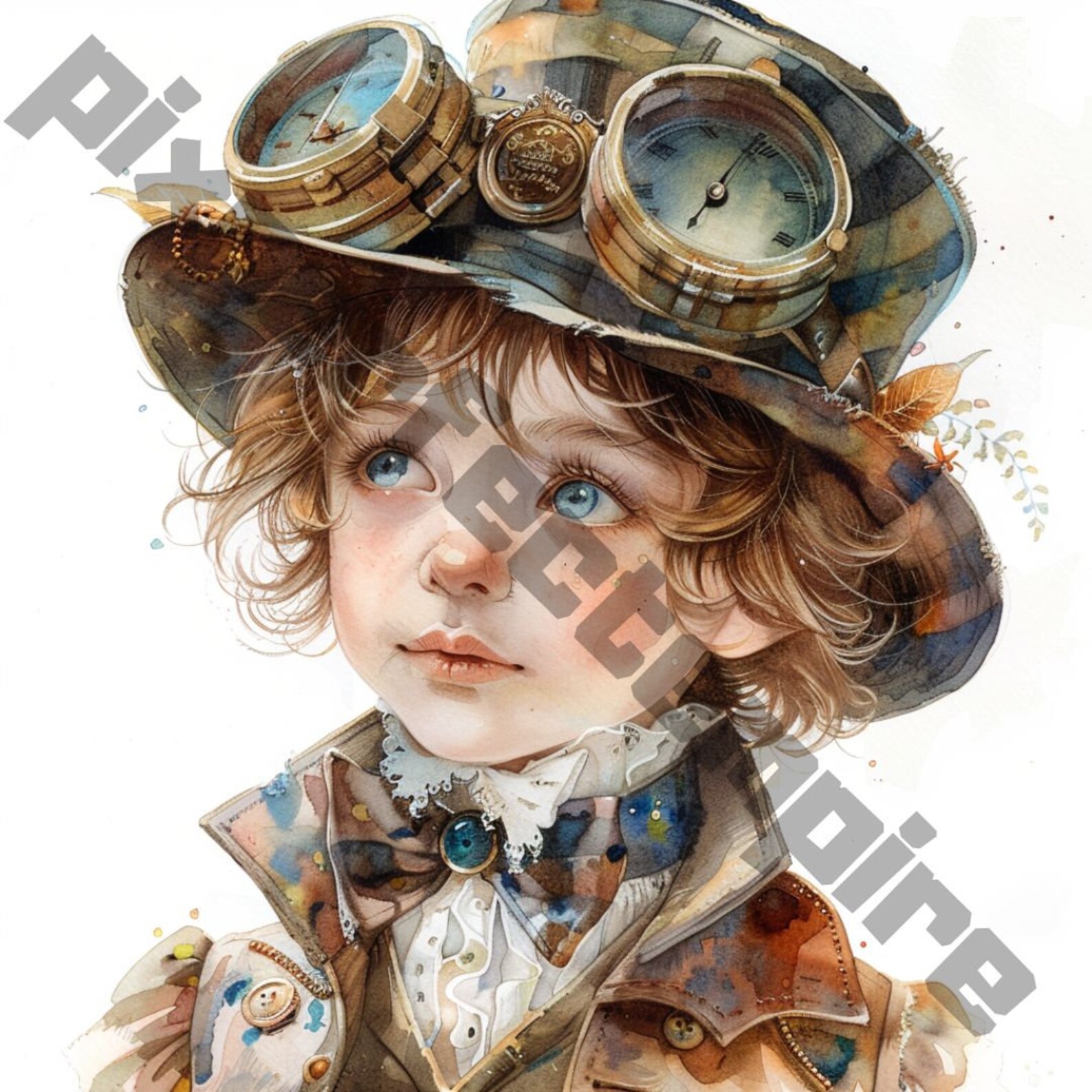Steampunk Boys PNG CLIPART BUNDLE Boys Fantasy Adventure Industrial ...