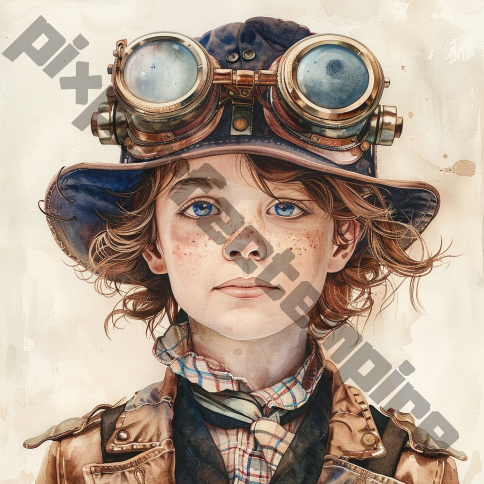 Steampunk Boys PNG CLIPART BUNDLE Boys Fantasy Adventure Industrial ...