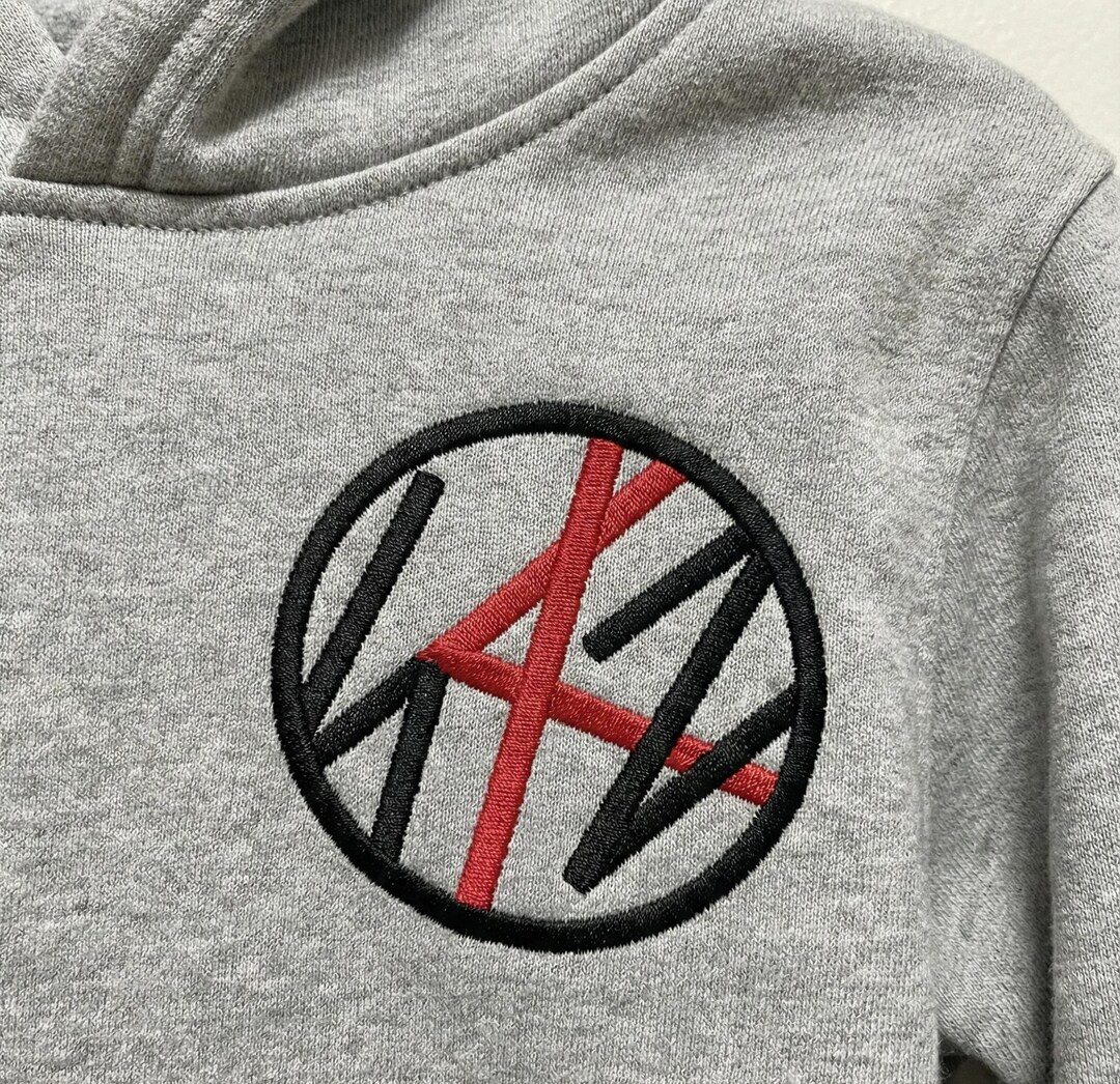 Embroidered SKZ Logo Hoodie, Minimalist Stray Kids Jumper, Grey Kpop ...