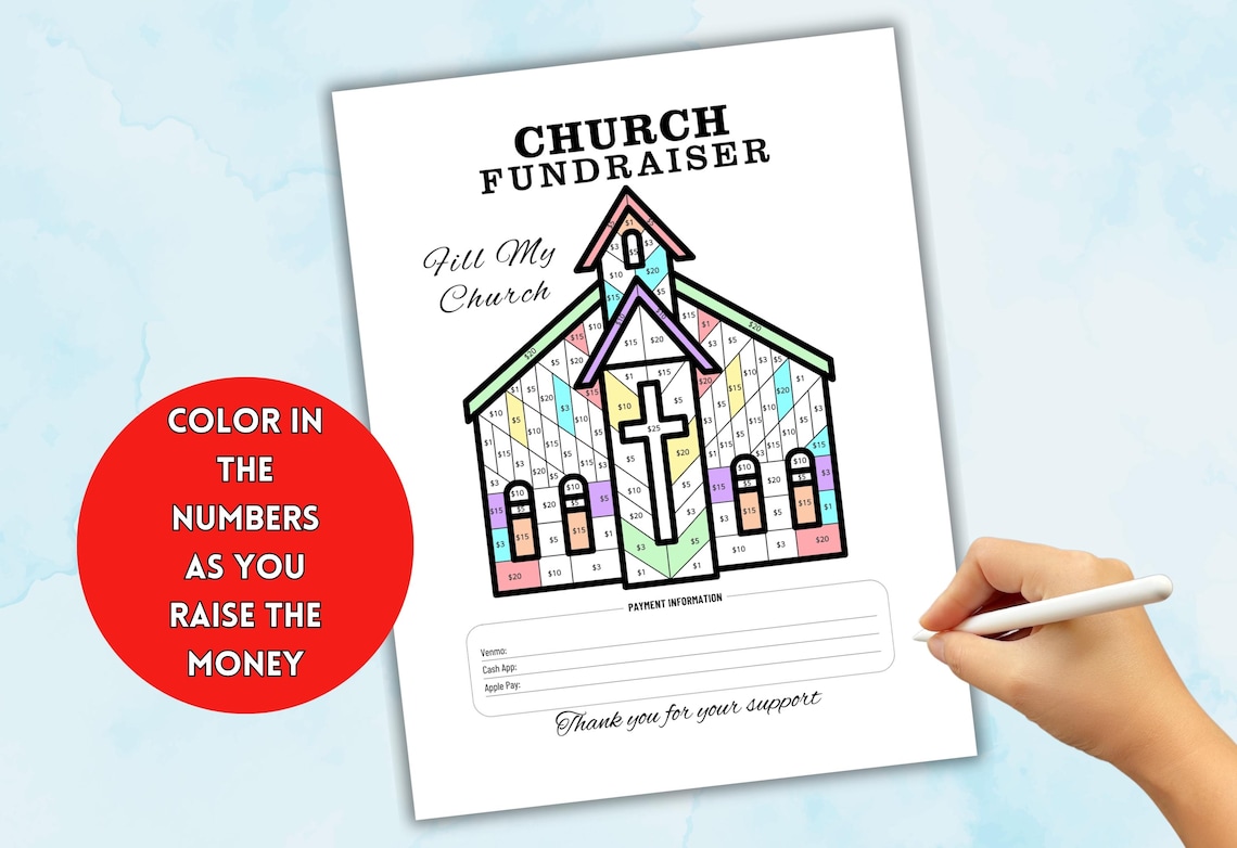 Editable Church Fundraiser Template, Fill My Church Fundraising Sheet ...