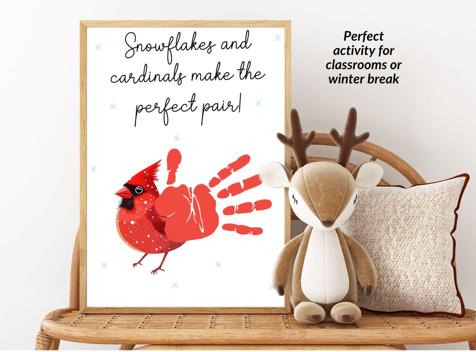 Winter Handprint Craft, Winter Handprint Bundle, Printable Daycare ...