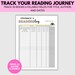 Reading Log Printable | Fillable Tracker | Book Log | Bookshelf Tracker ...
