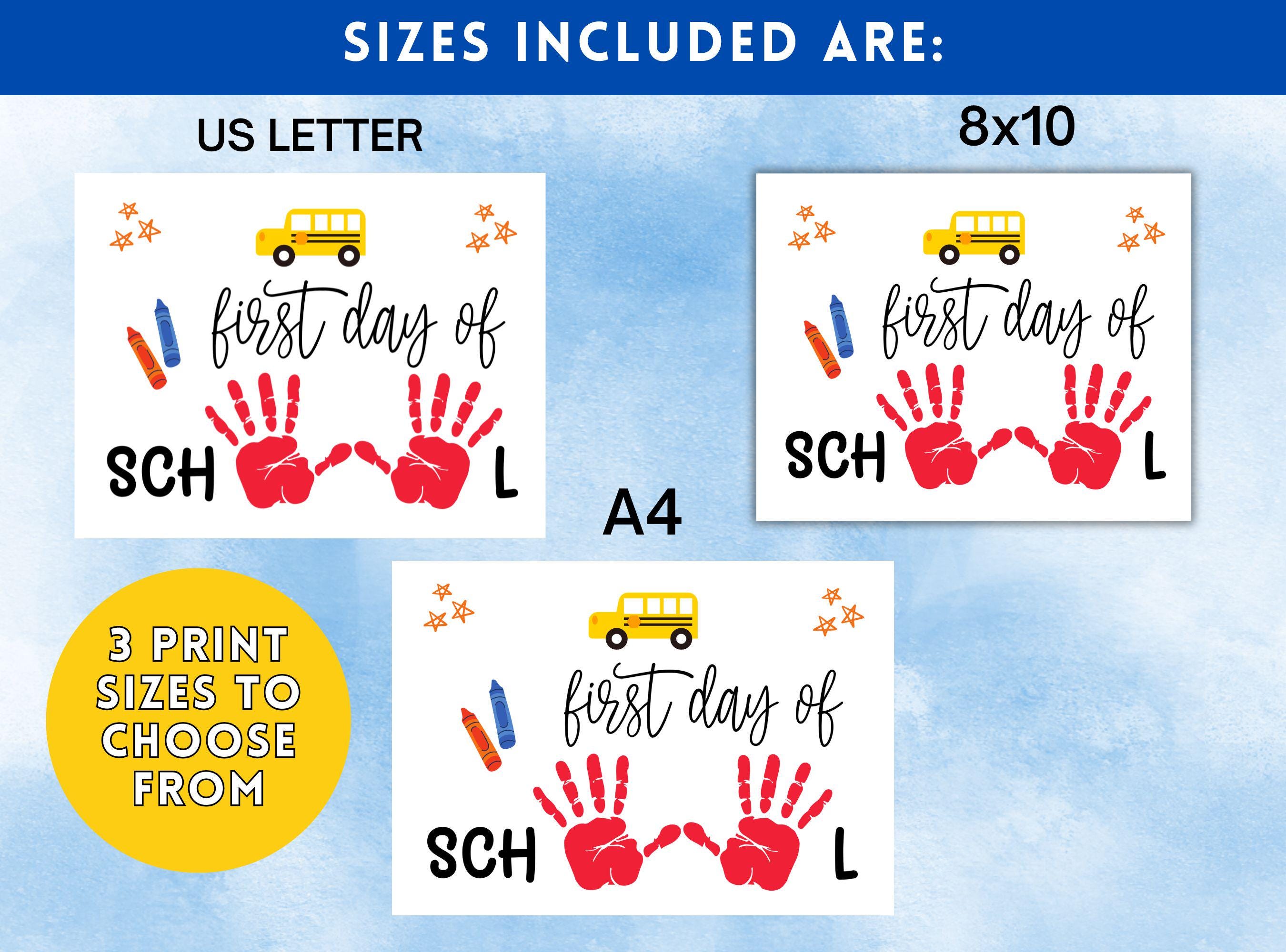 First Day of School Handprint Craft, 1st Day of School Handprint ...